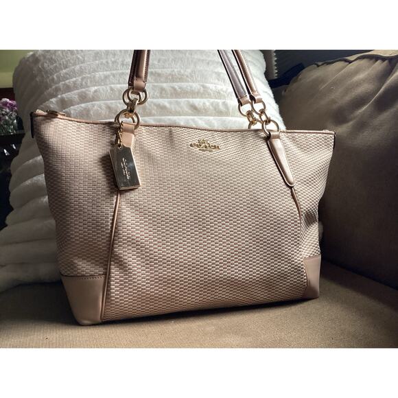Coach | Bags | Coach Ava Tote In Legacy Print Beechwood Euc Rare | Poshmark